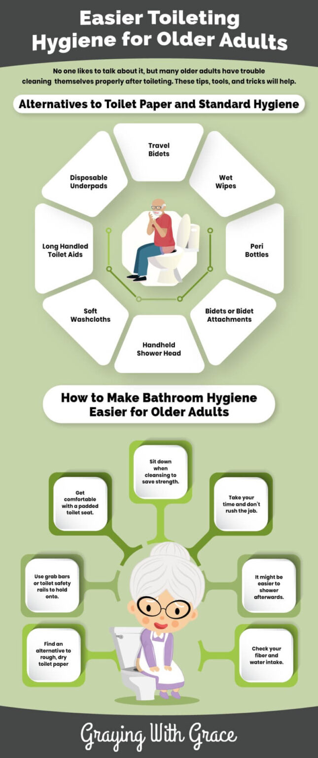 Easier Ways For the Elderly to Clean Themselves After Toileting