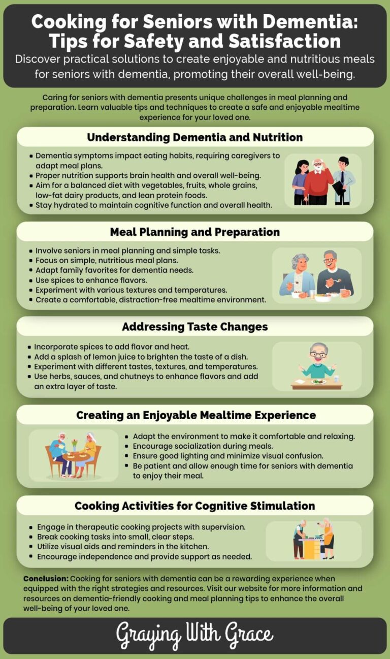 Cooking Tips for Seniors with Dementia: Safe and Easy Techniques