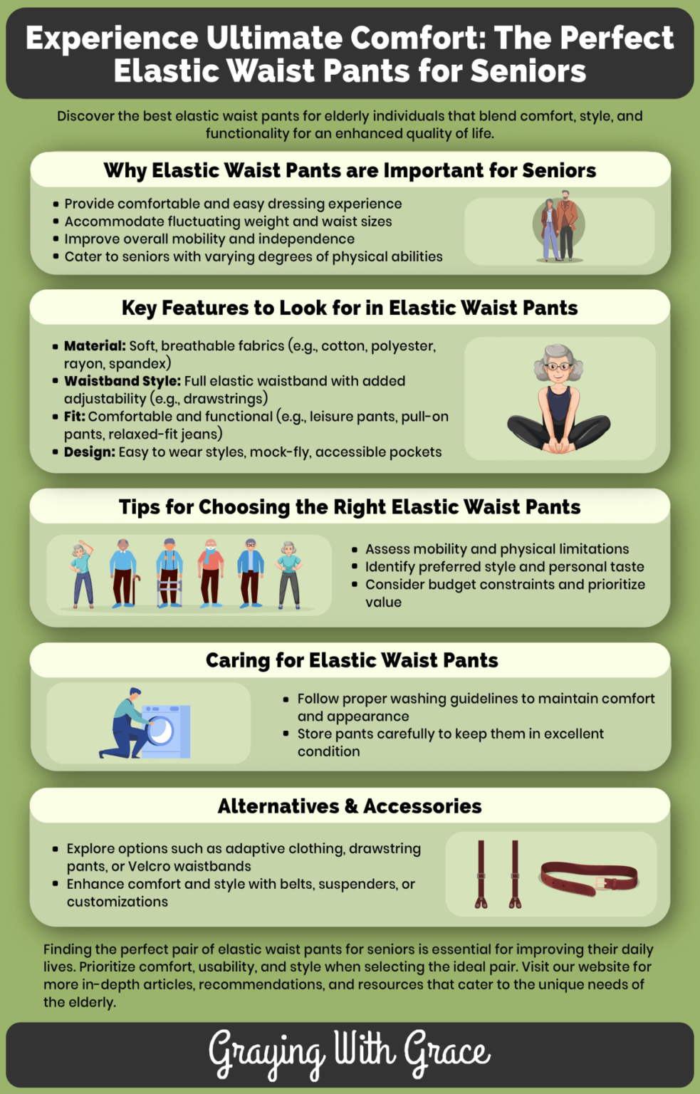 The Best Elastic Waist Pants for Seniors for Comfort and Ease