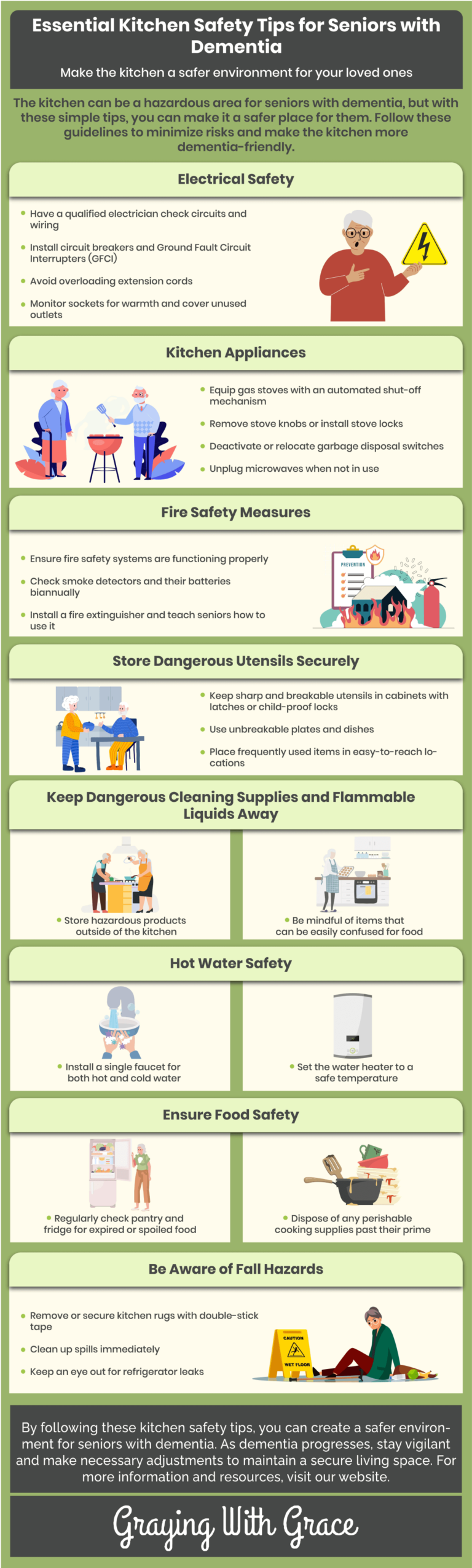 Kitchen Safety Tips For Dementia: Avoid Injuries and Accidents