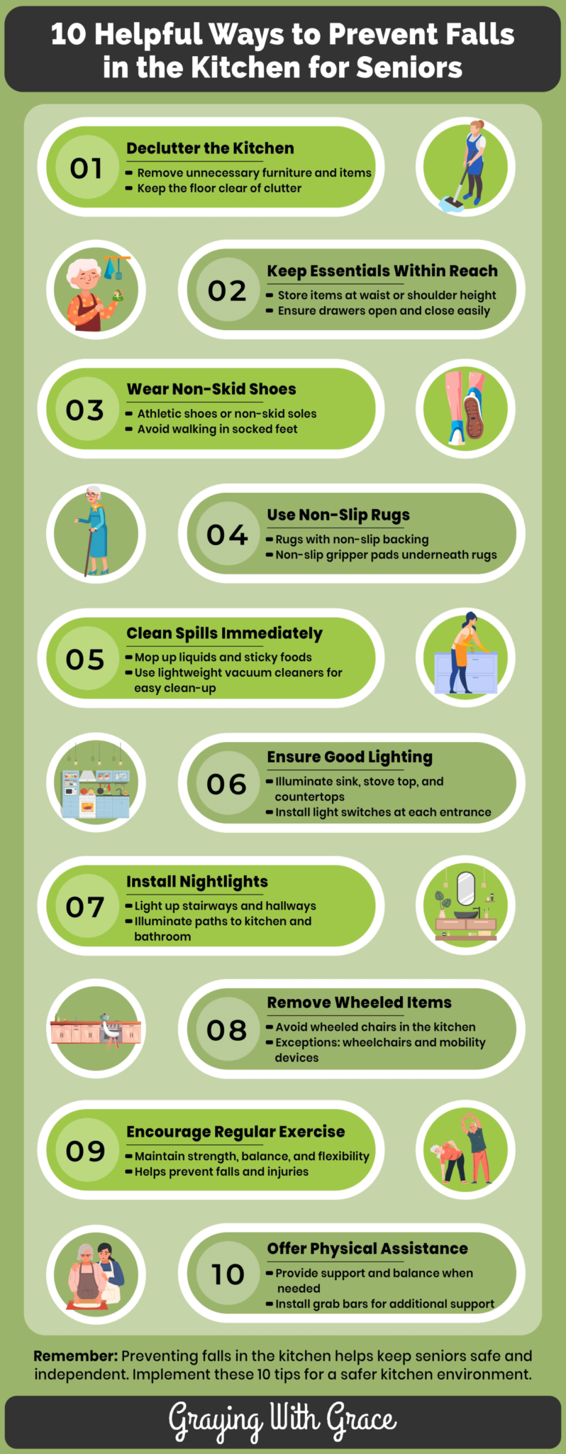 How to Prevent Falls in the Kitchen [10 Simple Tips]