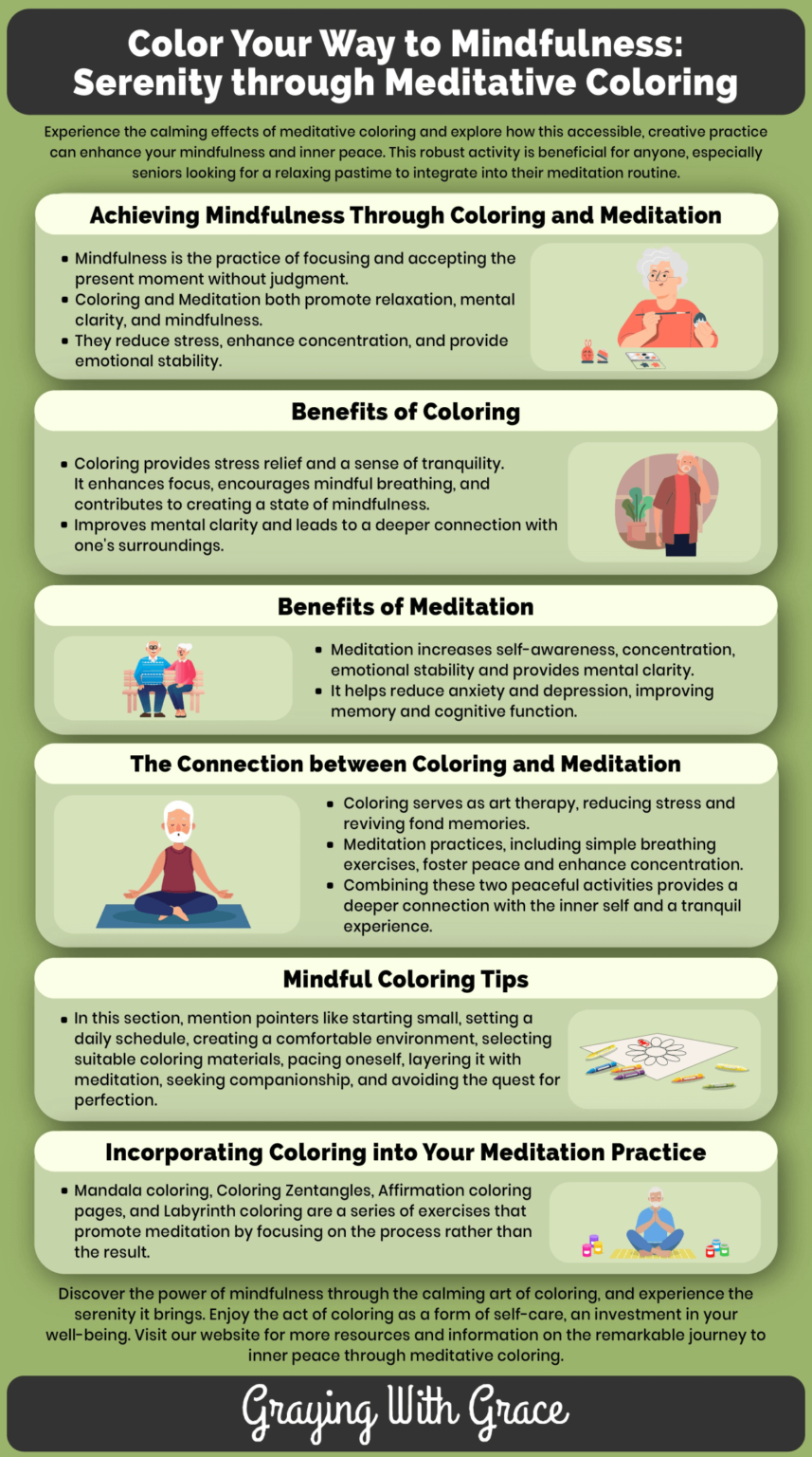 Coloring and Meditation for Seniors: An Artful Path to Mindfulness and ...
