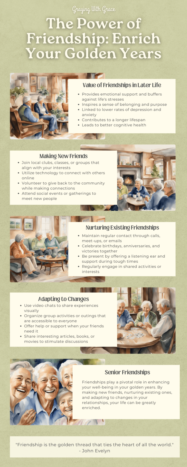 Building Powerful Bonds in Later Life: Guide to Friendship for Seniors