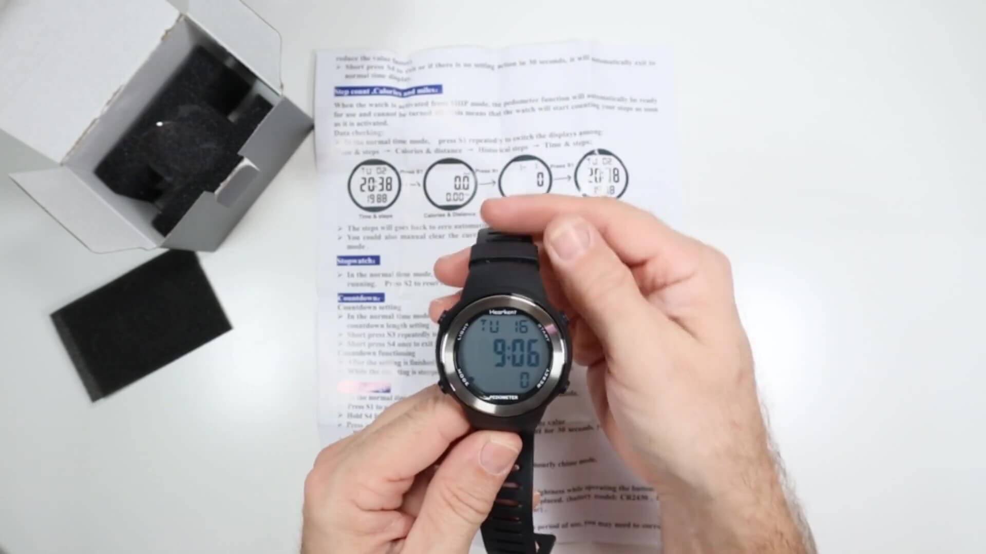 Clear View and Easy Counting: Hearkent Pedometer Watch Review