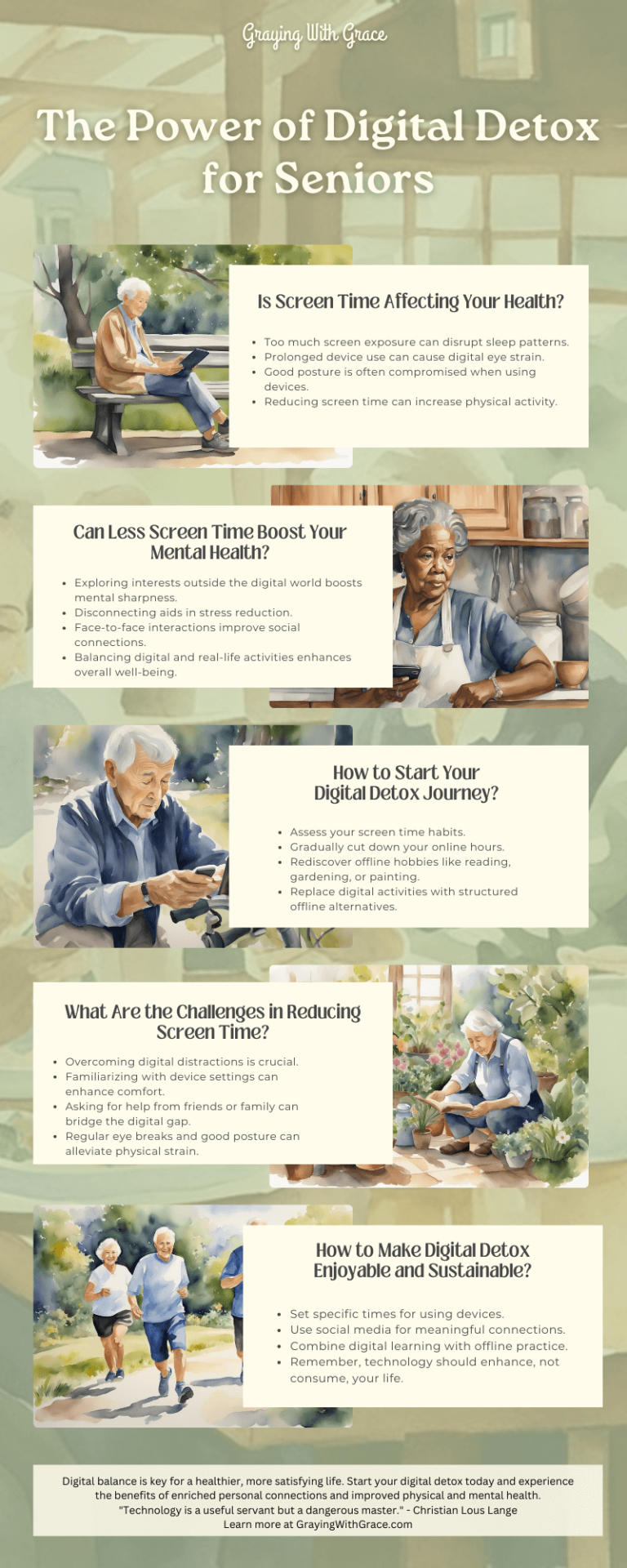 Digital Balance for Seniors: More Connections, Less Screen Time