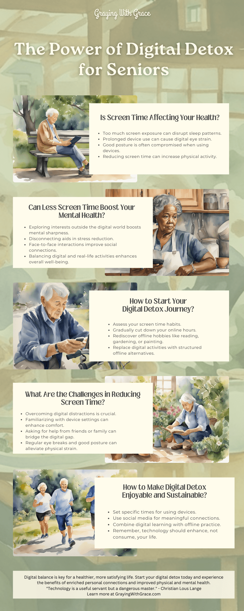Digital Balance for Seniors: More Connections, Less Screen Time