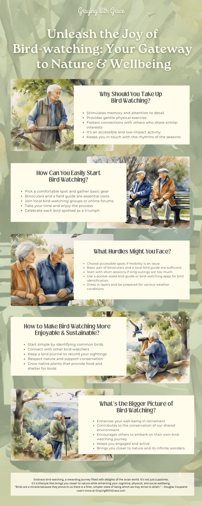 Beating the Boredom Blues: The Joy and Benefits of Bird-Watching