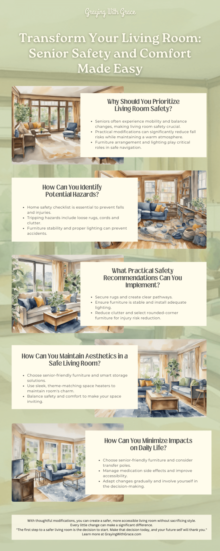 A Senior-Friendly Living Room: A Guide to Balancing Safety and Comfort