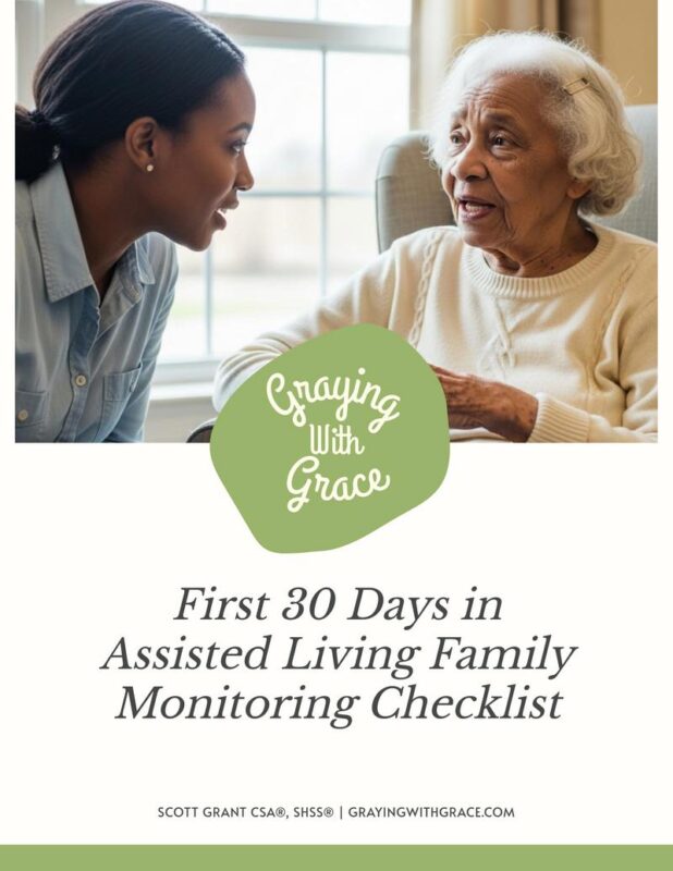 First 30 Days in Assisted Living Family Monitoring Checklist – Graying ...